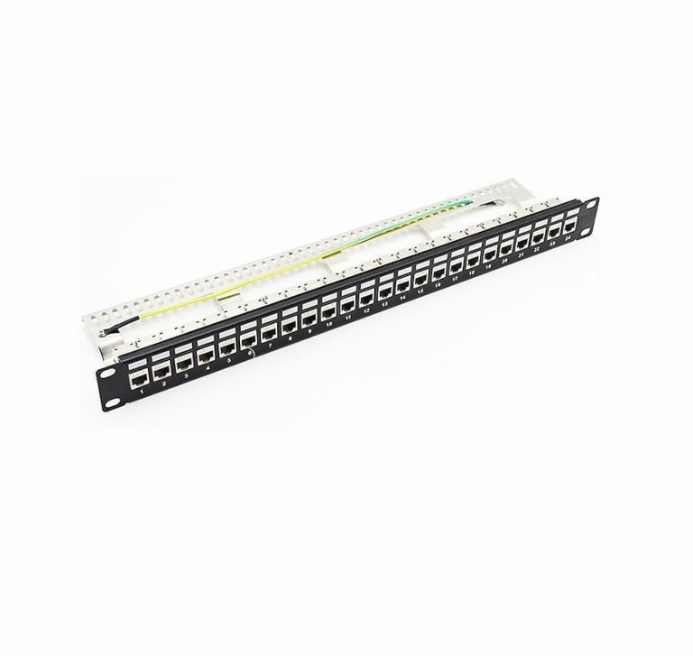 JE CAT6A Shielded 24 Port Patch Panel (Loaded) – Made in Taiwan, 10G ...